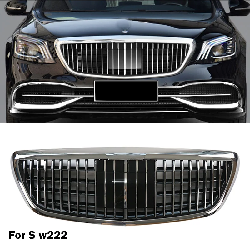 Front-Bumper-Radiator-Grill-Grille-For-Mercedes-Benz-S-Class-W222-S350 ...