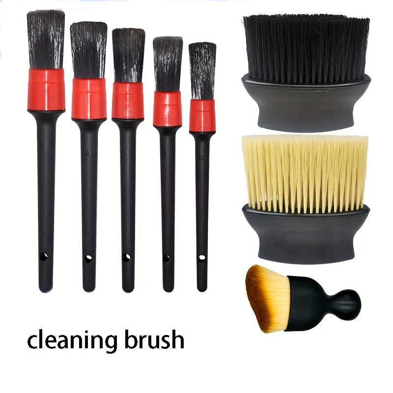 Car-Cleaning-Brush-Kit-Automotive-Detail-Brushes-For-Car-Interior ...