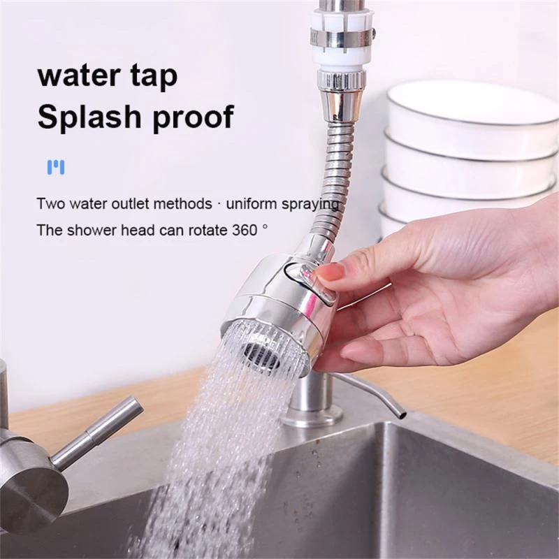 360° Rotating Faucet Extender Kitchen Sink Faucet Booster Shower Tap ...