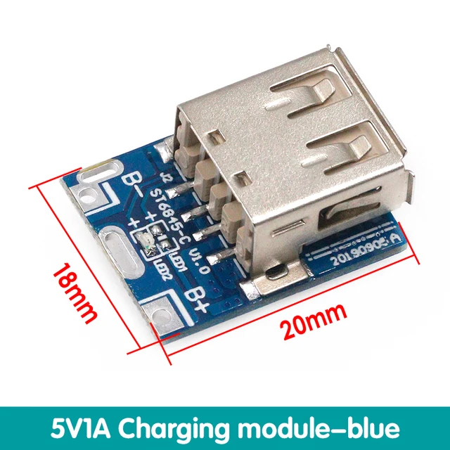 Type-C / Micro USB 5V 1A 2A Boost Converter Step-Up Power Module Mobile ...