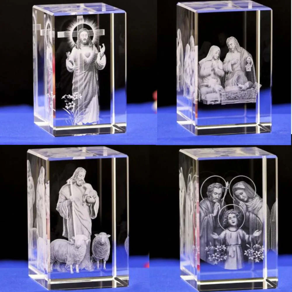 Mini-K9-Kristall-3D-Laser-Skulptur-W-rfel-Christian-Jesus-Kreuz-Figur ...