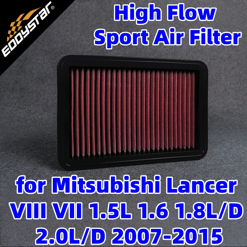 High Flow Sport Air Filter for Mitsubishi Lancer VIII VII 1.5L 1.6 1.8L ...