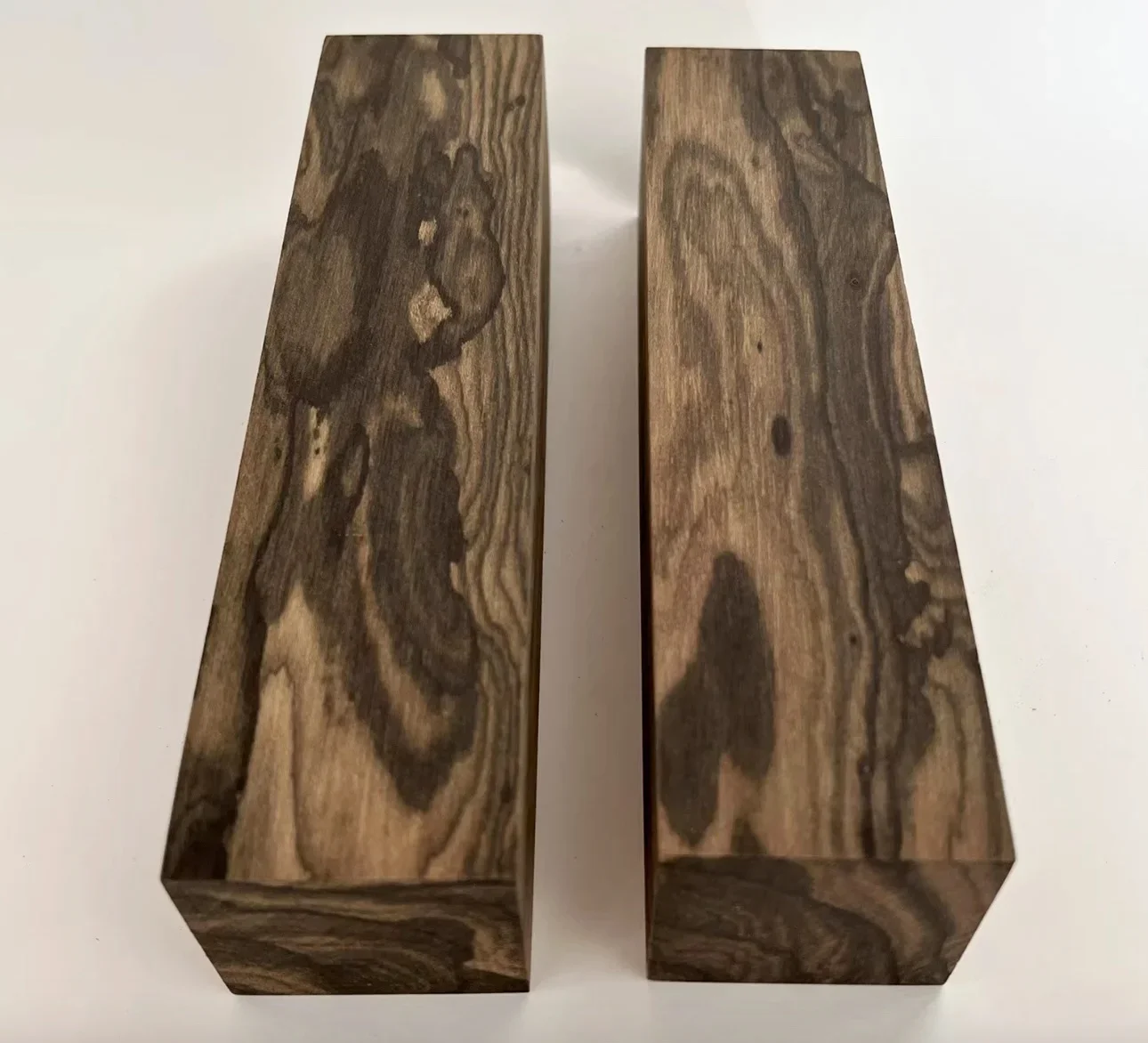2pcs-L-100x30x30mm-Natural-Black-Persimmon-Wood-DIY-Wood-with-Mountain ...