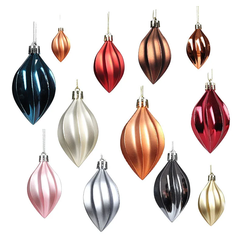Christmas-Decoration-12pcs-set-Plastic-irregular-Balls-Colorful-Xmas ...