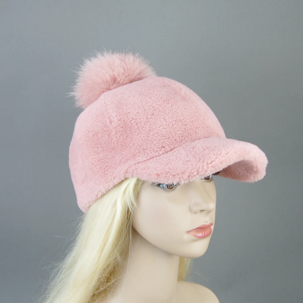 Winter-Autumn-Baseball-Cap-Women-Containing-20-30-Lamb-Wool-Hats ...