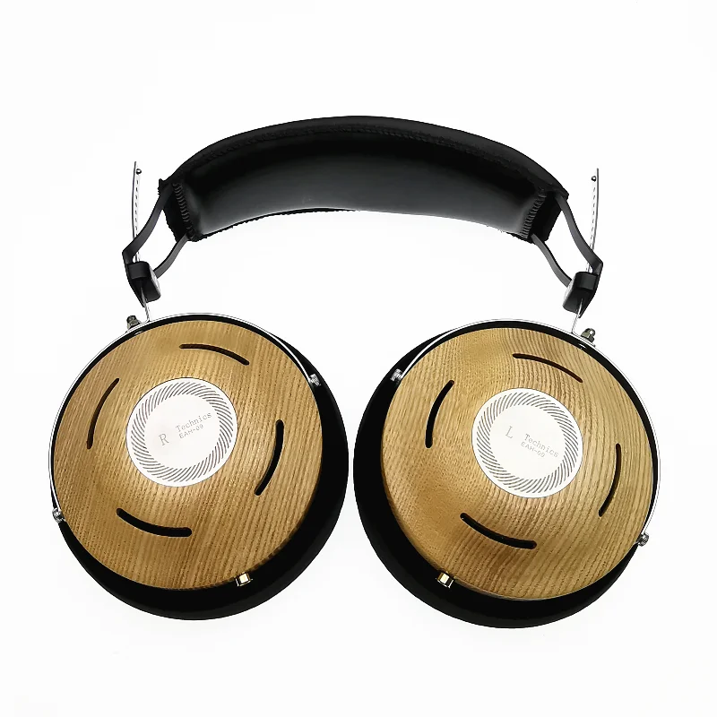 wooden headset DIY headphones 50mm driver hifi Low resistance, mobile ...