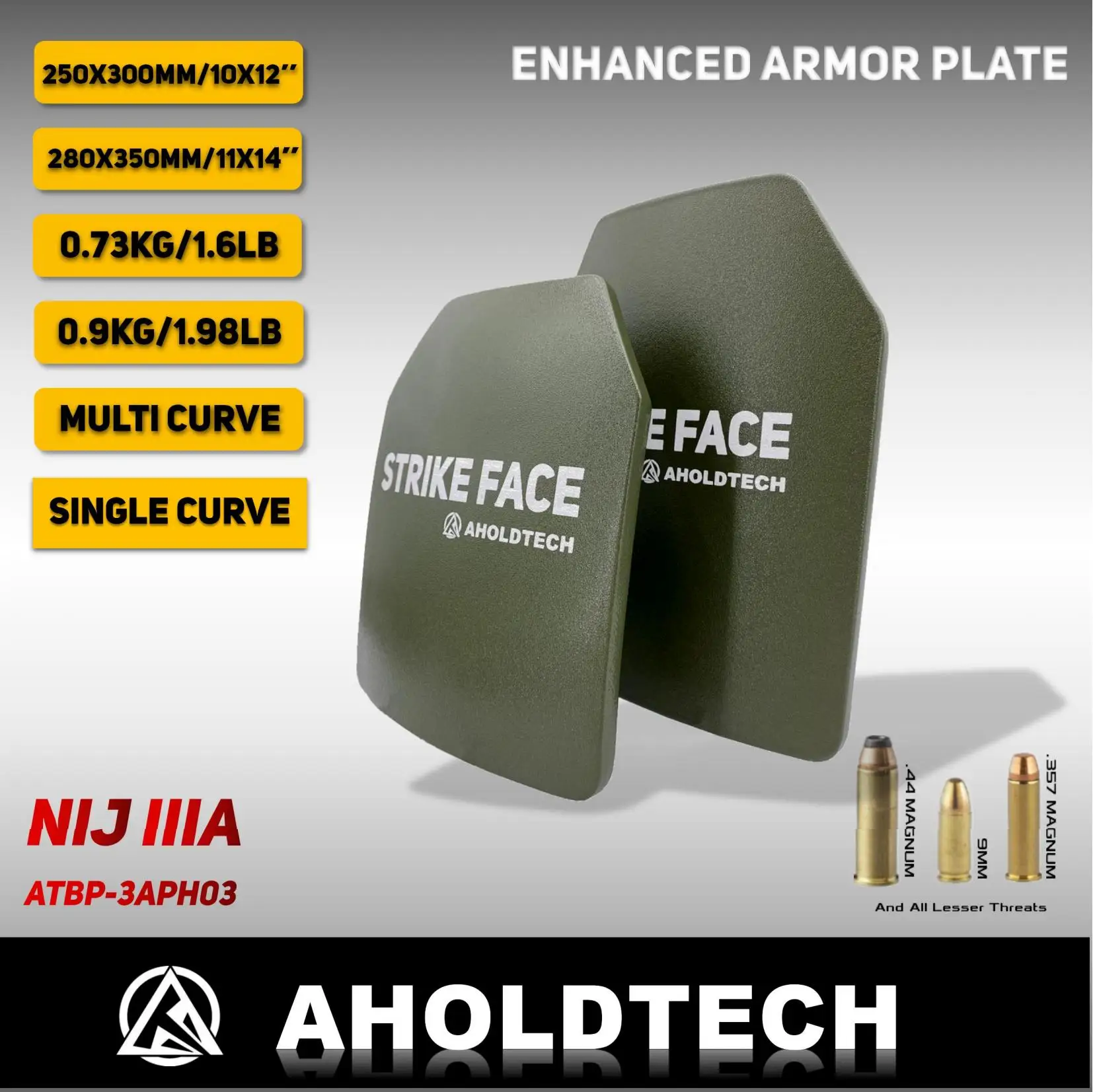 Aholdtech-Genuine-Enhanced-Linex-Multi-Single-Curve-NIJ-IIIA-3A ...