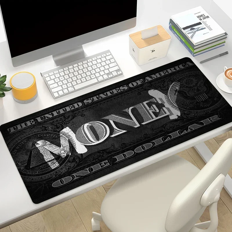 Money 100 Dollar Mouse Pad Gaming Mats Xxl Speed Computer Tables ...