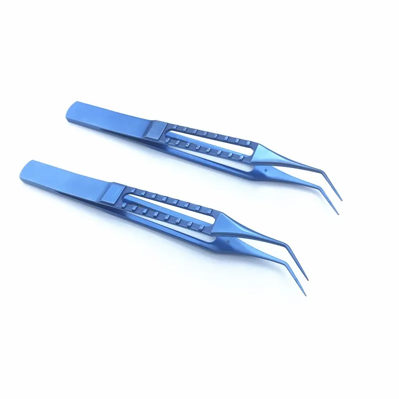 Ophthalmic Toothed/Toothless Forceps Tweezers with 6mm Tying Platform ...