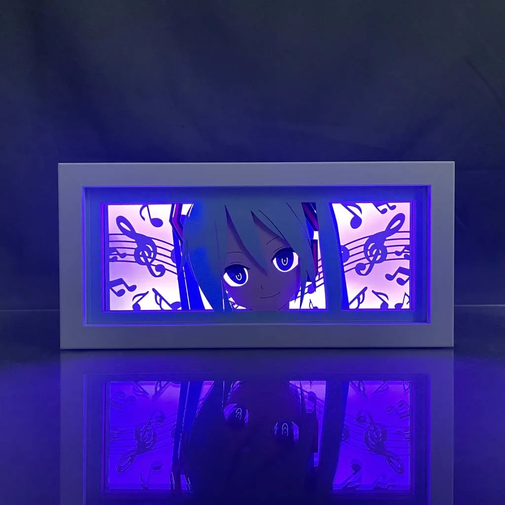Illuminate Your World With Miku Hatsune! Stunning 3D Anime Light Box