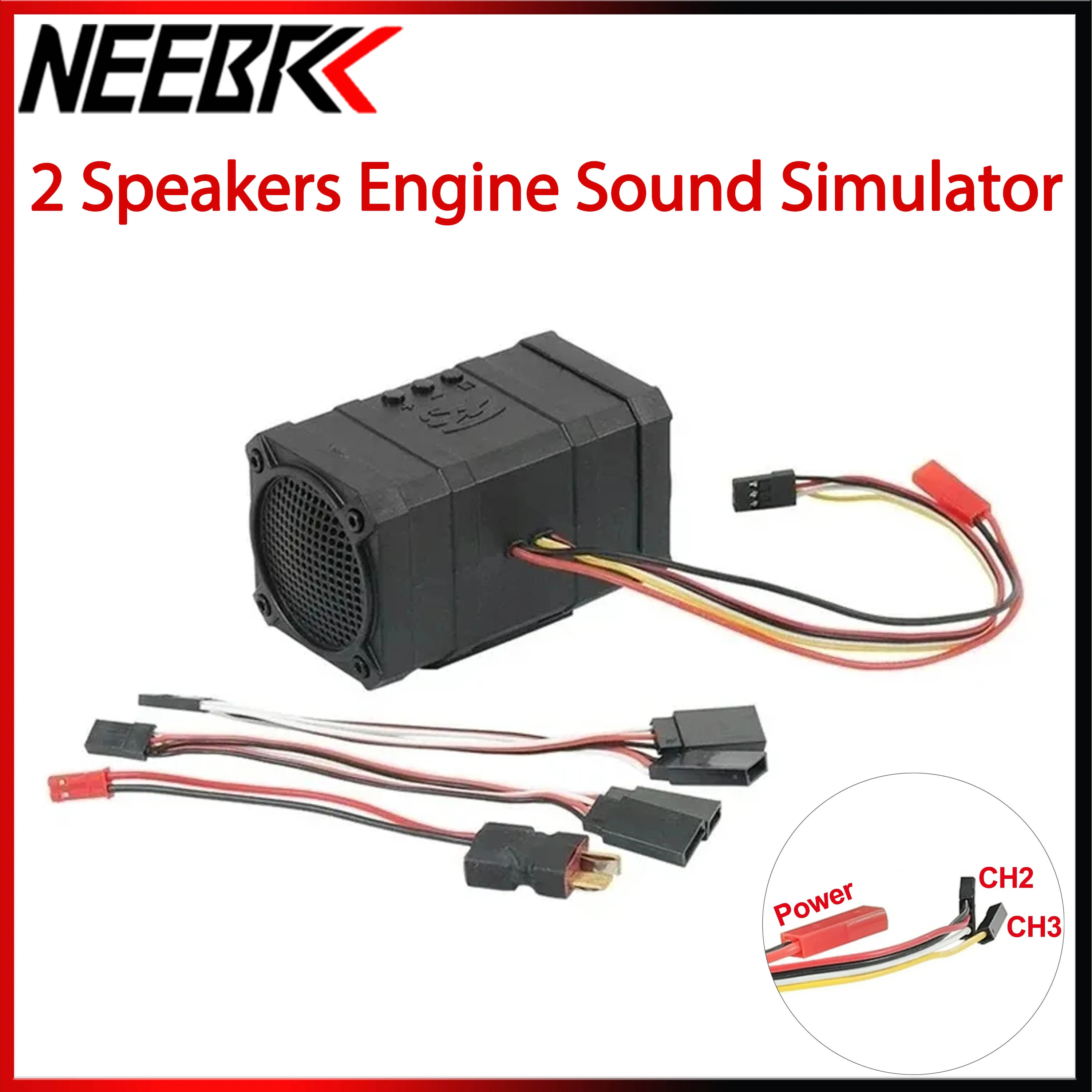 RC Car SENSE 2 Lautsprecher Dual Horn Engine Sound Simulator 10 Sound ...