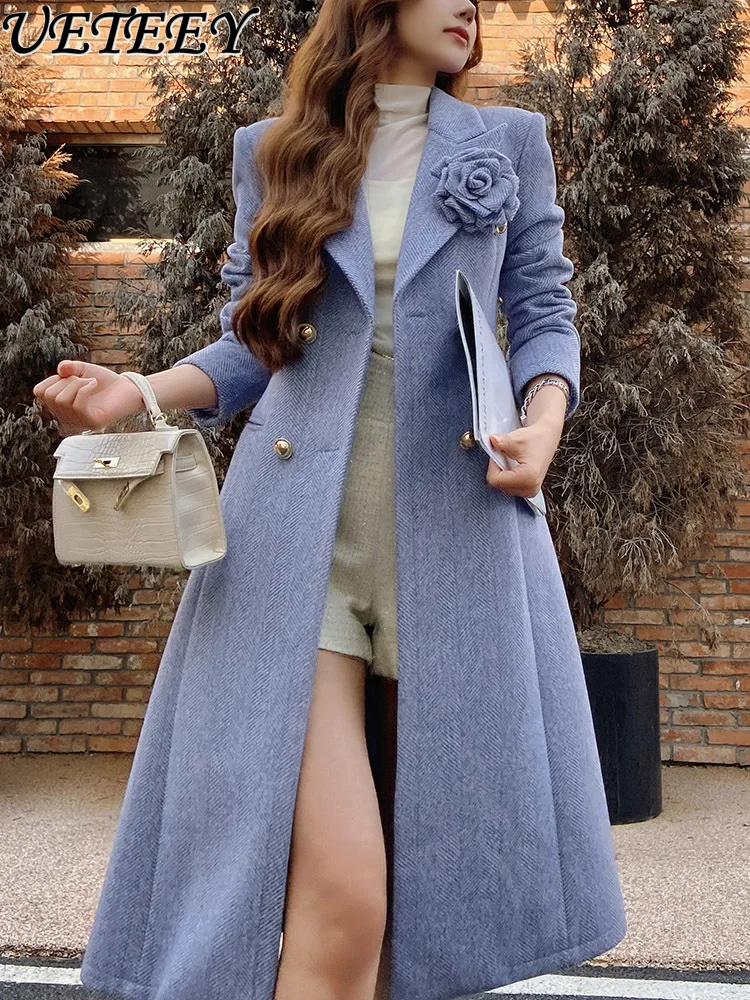 Dabuwawa-3d-Corsage-Decoration-Suit-Woolen-Coats-Women-s-2023-Autumn-and-Winter-Advanced-Sense ...