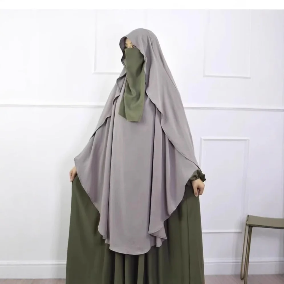 Cape-Khimar-with-Niqab-Straps-Jazz-Crepe-Triangle-Islamic-Muslim-Women ...