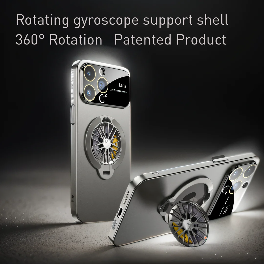 Magnetic Rotating Gyroscope Holder Phone Case For iPhone 11 12 13 14 15 ...
