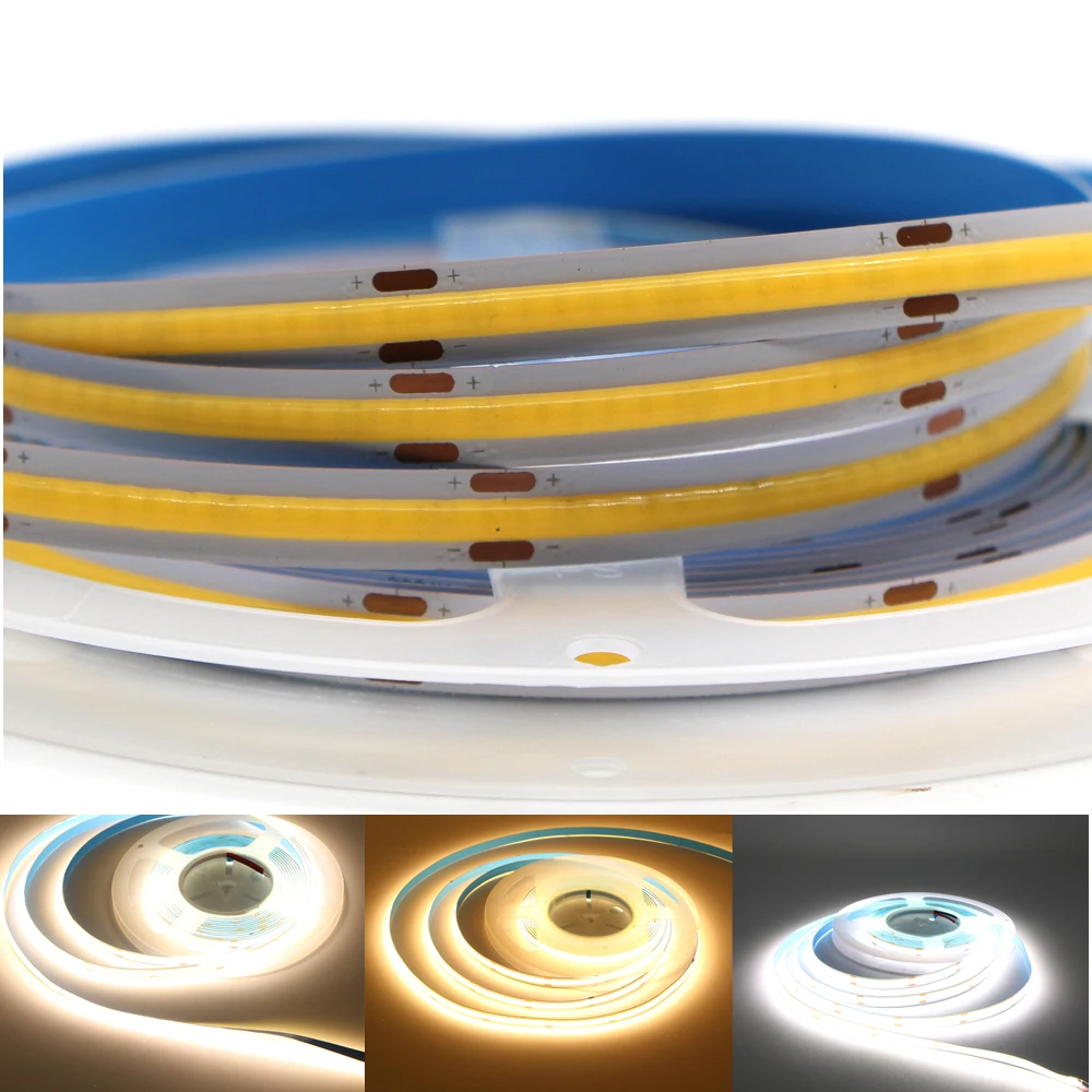 5M-COB-LED-Strip-Light-High-Density-Flex-CR90-LED-Tape-Light-Dimmable ...