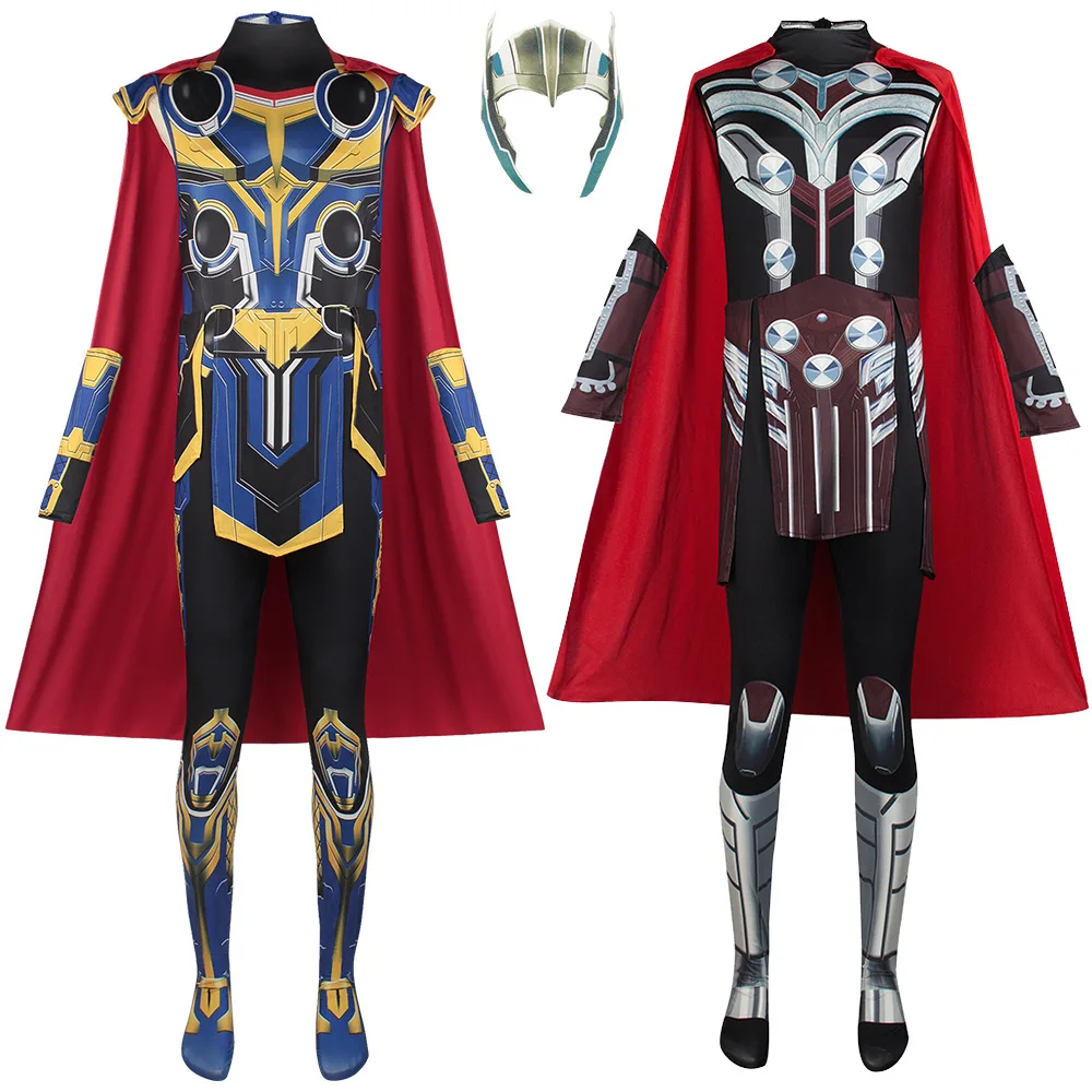 Adult Kid Marvel Thor Love and Thunder Movie Thor Deluxe Men Costume ...