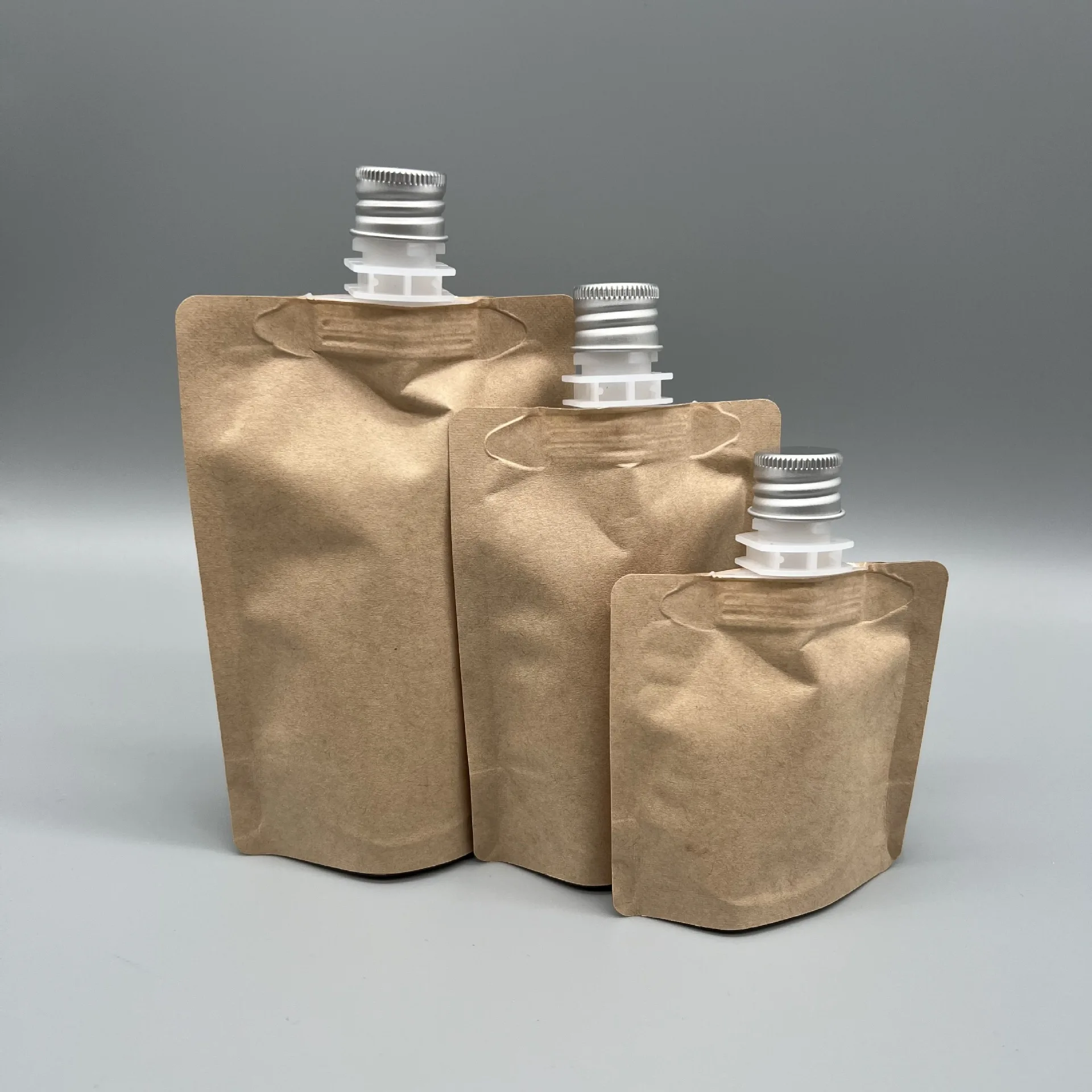 30ml-50ml-100ml-500ml-Environmentally-Friendly-Kraft-Paper-Spout-Pouch ...