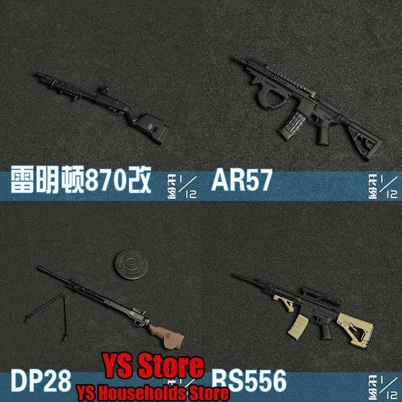 1/12 DP28 Lee AR57 RS556 870 Delisle Enfield L42A1 Static Mini Weapon ...