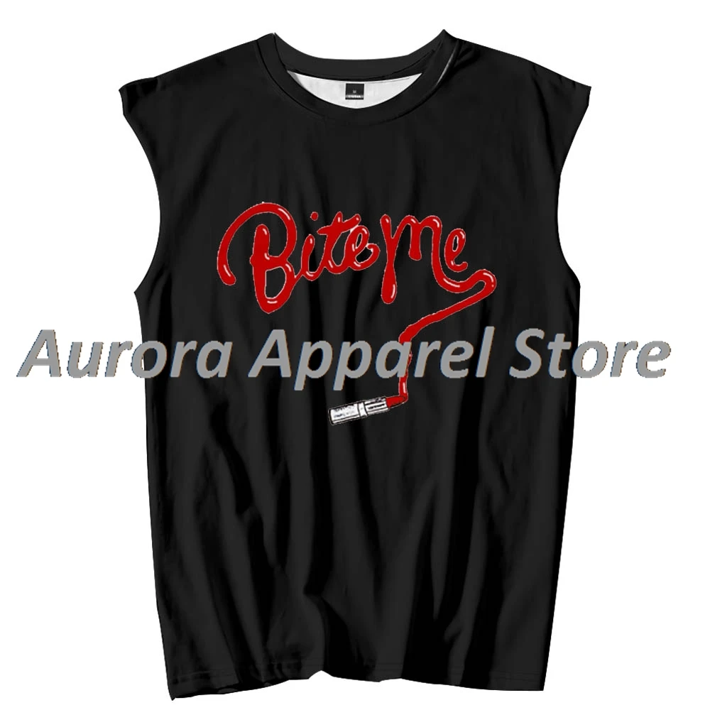 Renee Rapp Bite Me Lipstick Sleeveless T-Shirts 2025 Tour Merch Cosplay ...