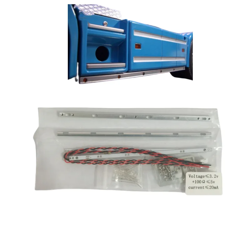 Front Bottom Lights LED Lamp Bar for Tamiya 1/14 Tractor Truck Scania ...