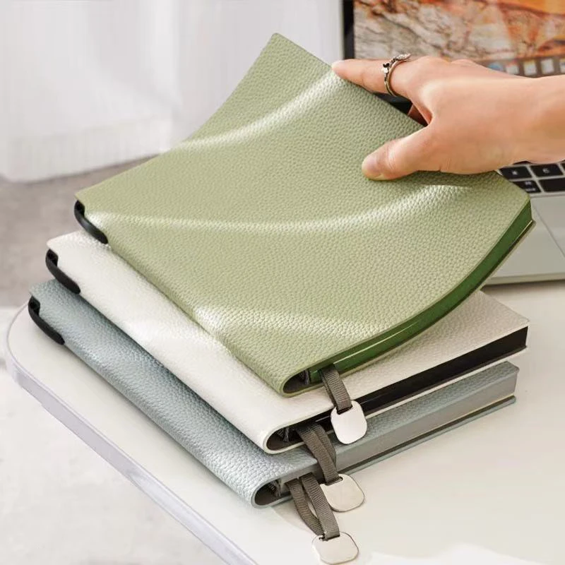 1PCS Notebook A5 Imitation Leather Business Notebook Set Thickened Soft ...