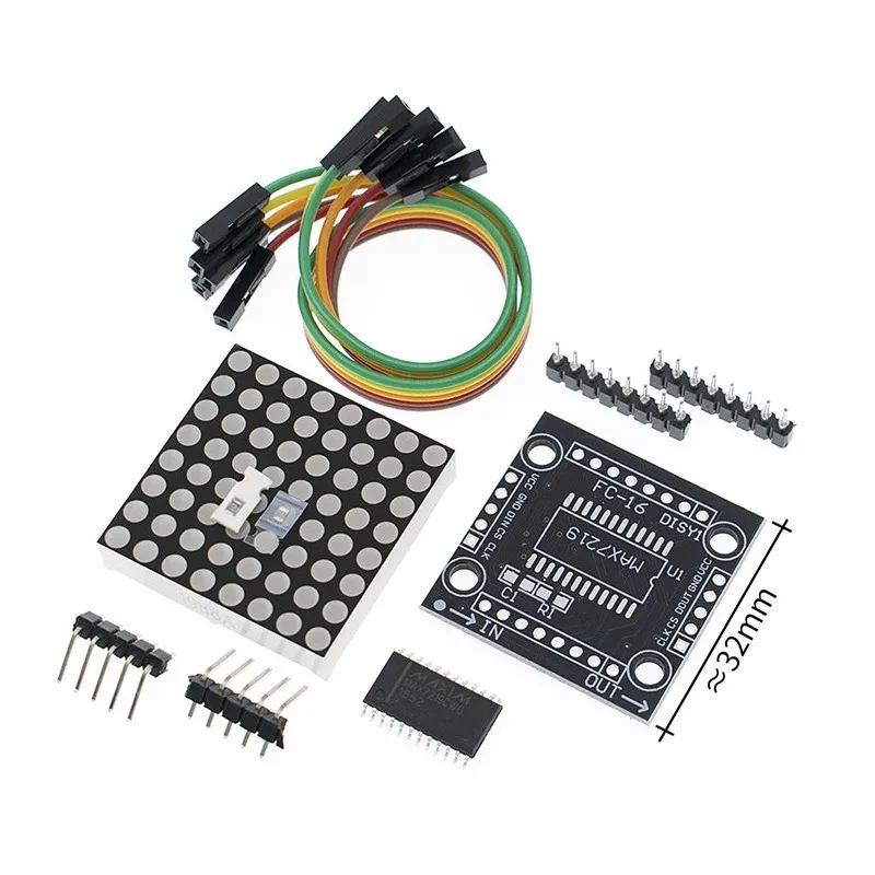 MAX7219-Dot-Matrix-Microcontrolador-M-dulo-Display-Module-MCU-LED ...