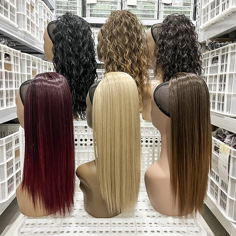 Kanekalon-20Inch-Smooth-Heat-Resistant-Draw-String-Hairpiece-Water-Wave ...