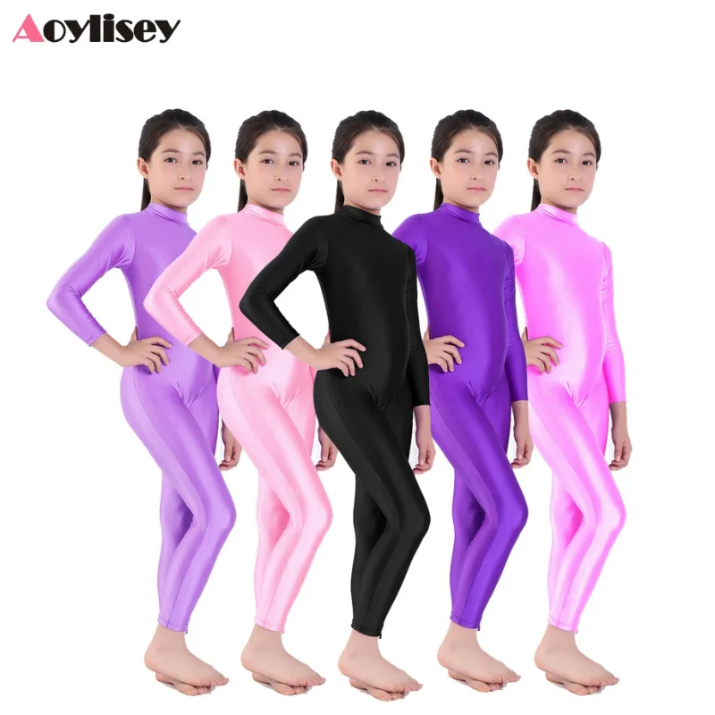 AOYLISEY-Kids-Ballet-Skate-Dance-Unitard-Girls-Gymnastics-Full-Body ...