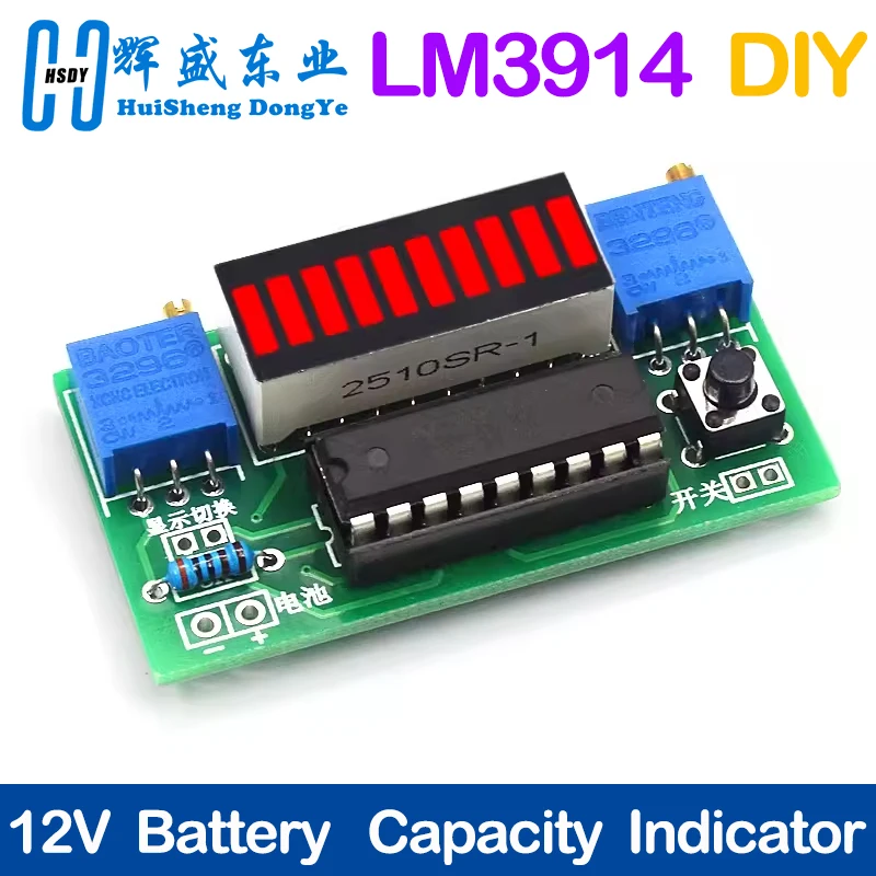 LM3914-10-Segment-3-7V-Lithium-12V-Battery-Capacity-Indicator-Module ...