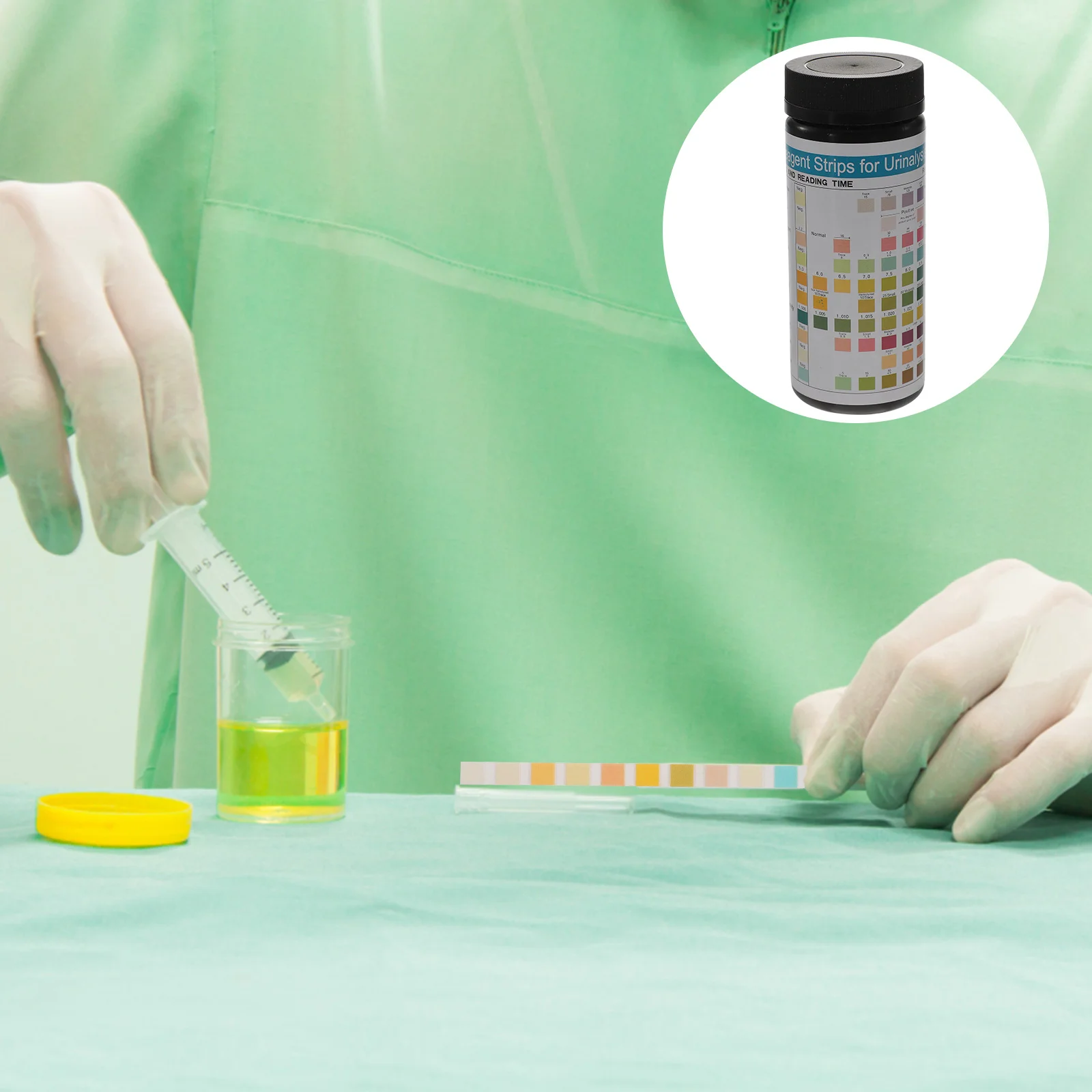 Routine Urine Test Urinalysis Paper Strips Strainer for Kidney Stones ...
