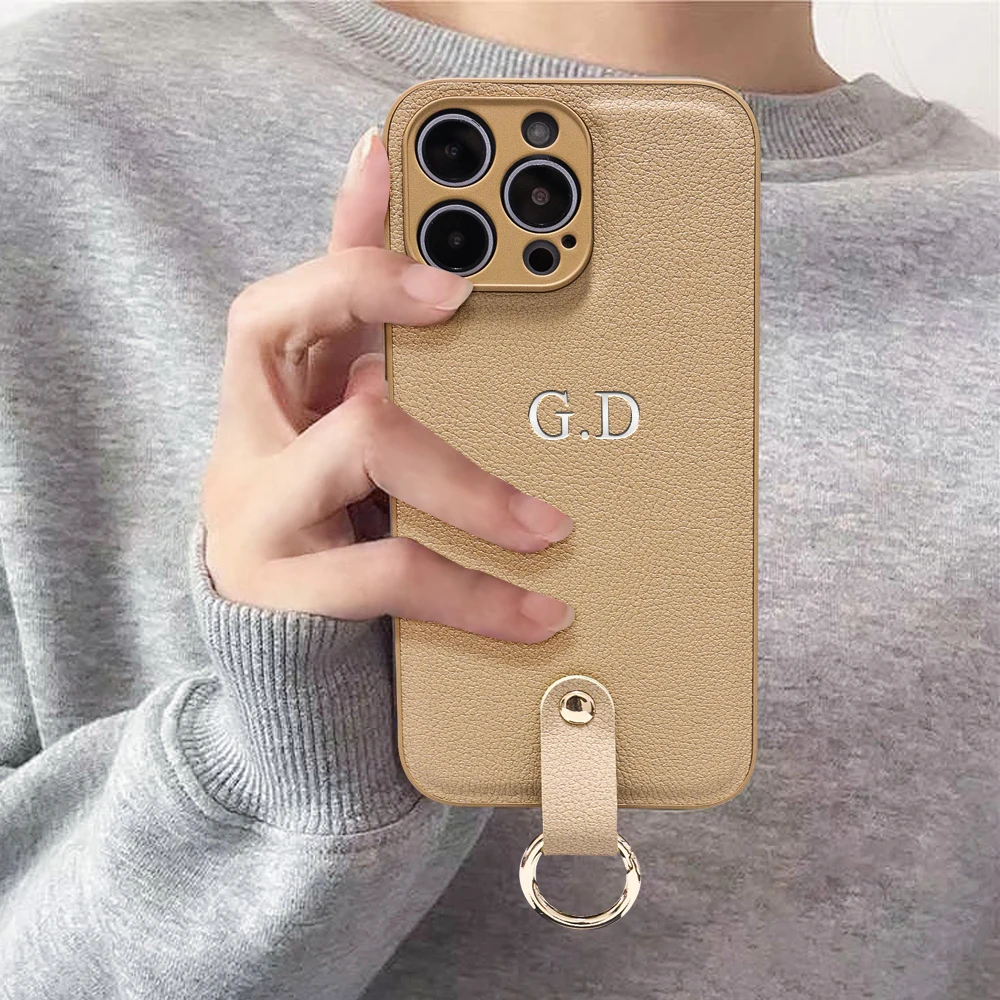 Personalized Customized Initials Name Case For iPhone 11 12 13 14 15 16 ...