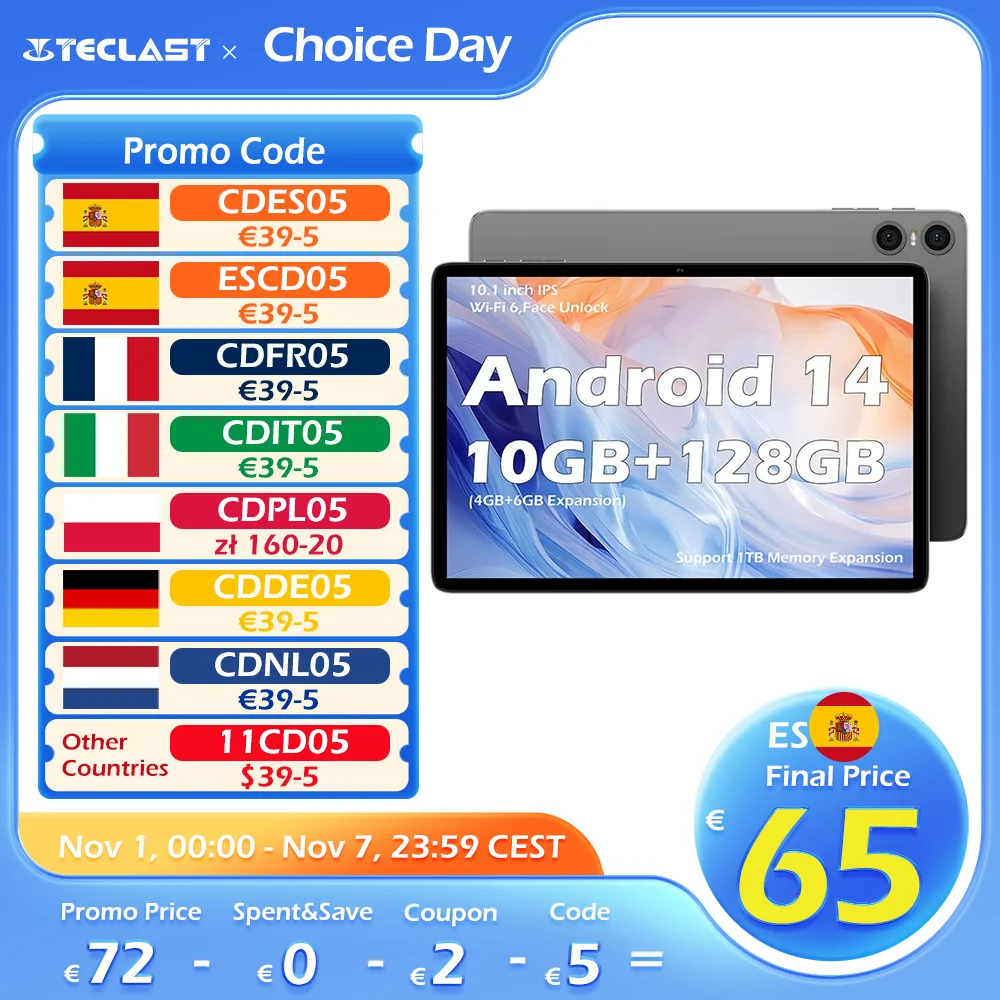 Teclast-p30t-tablet-android-14-os-4gb-6gb-10gb-ram-128gb-rom-6000-zoll ...