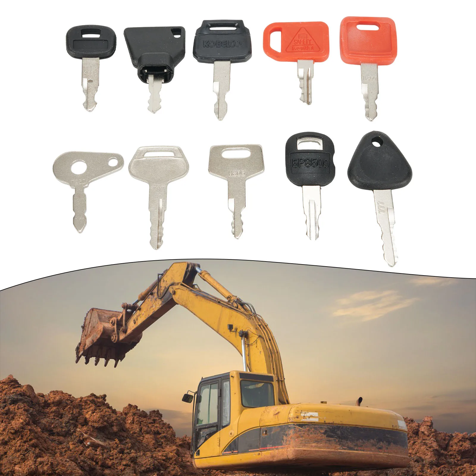 10Pcs-Key-Machinery-Master-Key-Set-For-Agricultural-And-Heavy-Plant ...