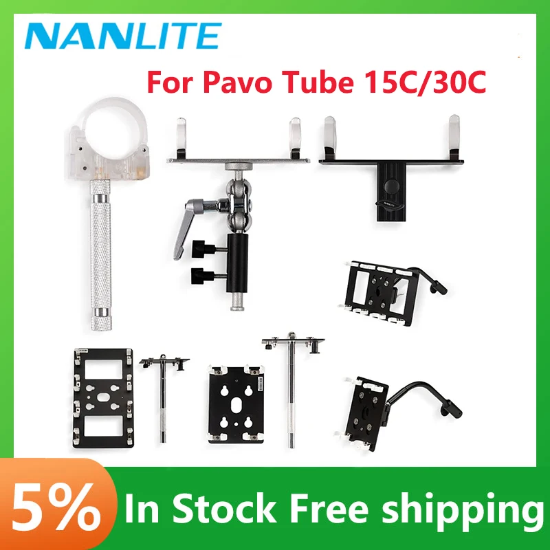 NANLITE-LED-Pavo-Tube-Light-15C-30C-Accessory-Holder-Bracket-Tube-Clamp ...