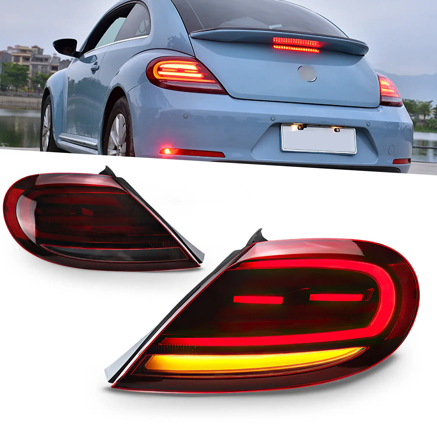 LED-Tail-Lights-For-Volkswagen-VW-Beetle-2013-2019-Sequential-Turn ...