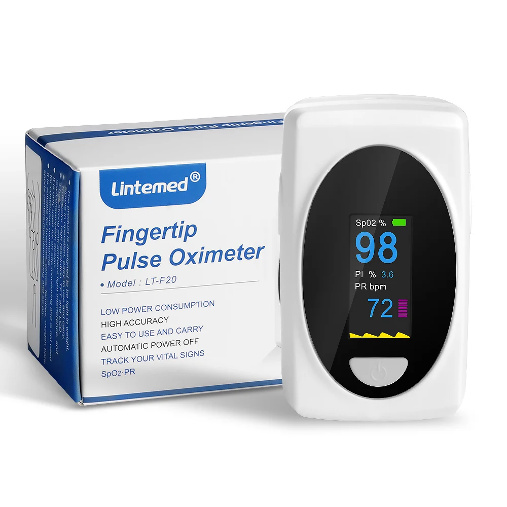 Fingertip Pulse Oximeter Blood Oxygen Saturation Monitor Pulse Ox ...
