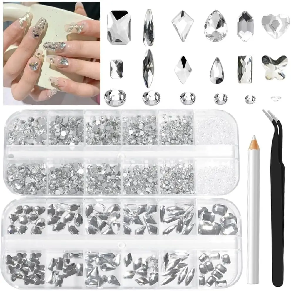 Nail-Rhinestones-Big-Nail-Art-Charms-2680Pcs-Nail-Art-Gems-Stones-with ...