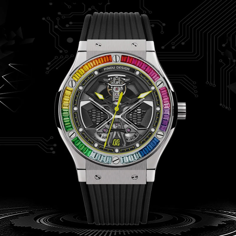 PINDU Watches High Quality Luxury Men's Watch Waterproof 44.5mm ...