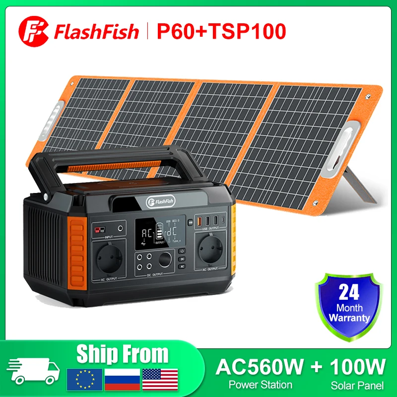 Flashfish-560W-Power-Station-220V-110V-520Wh-140400mAh-Solar-Generator ...