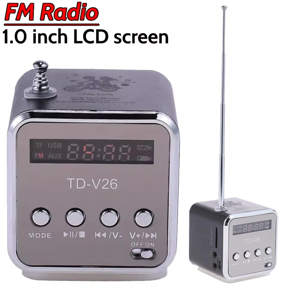 Mini Bluetooth Speaker Radio FM Portable Mp3 Player Wireless Small ...