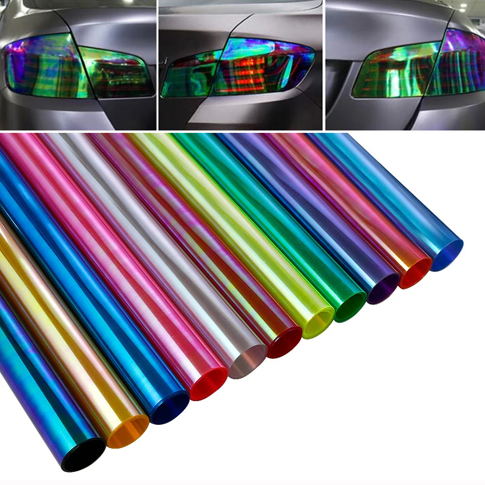 30cm*5m/10m Car Color Changing Film Decals Chameleon Styling Headlight ...