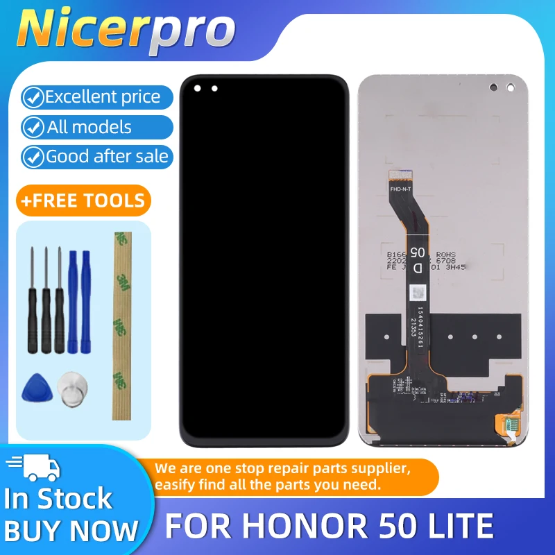 Original Lcd Screen And Digitizer Full Assembly For Honor 50 Lite Lcd ...