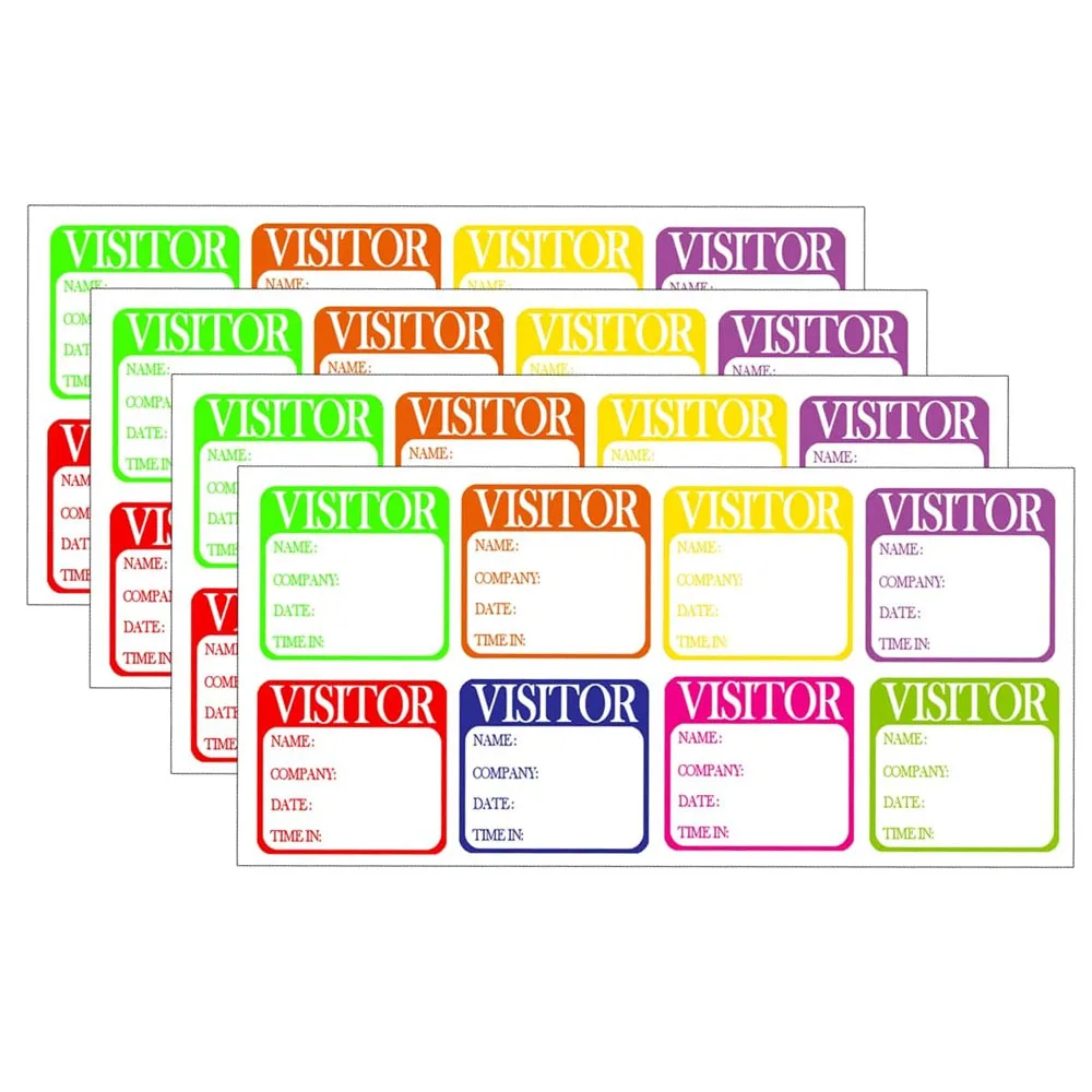 Visitor-Stickers-2inch-Visitor-Name-Tag-Identification-Stickers-for ...