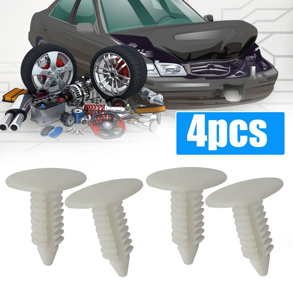 4pcs-Universal-White-Auto-Car-Nylon-6-7mm-Hole-Fender-Bumper-Plugs ...