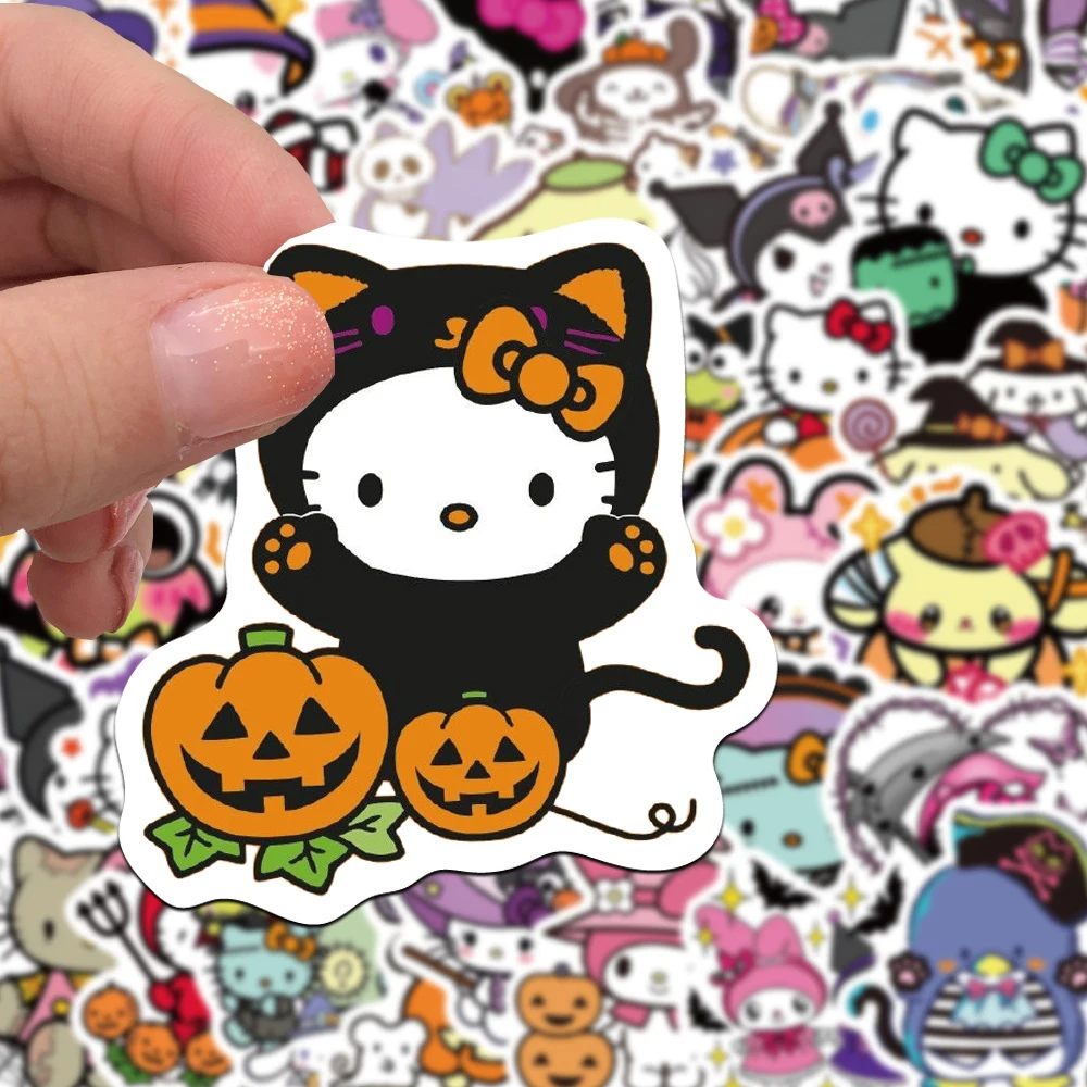 52PCS-Halloween-Graffiti-Stickers-Cute-Sanrio-Sticker-Luggage-Laptop ...