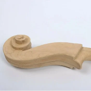 Unvarnished Upright Double Bass Neck Head 3/4 Size Unfinished White ...