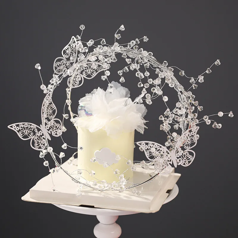 Blown Glass Wedding Cake Toppers