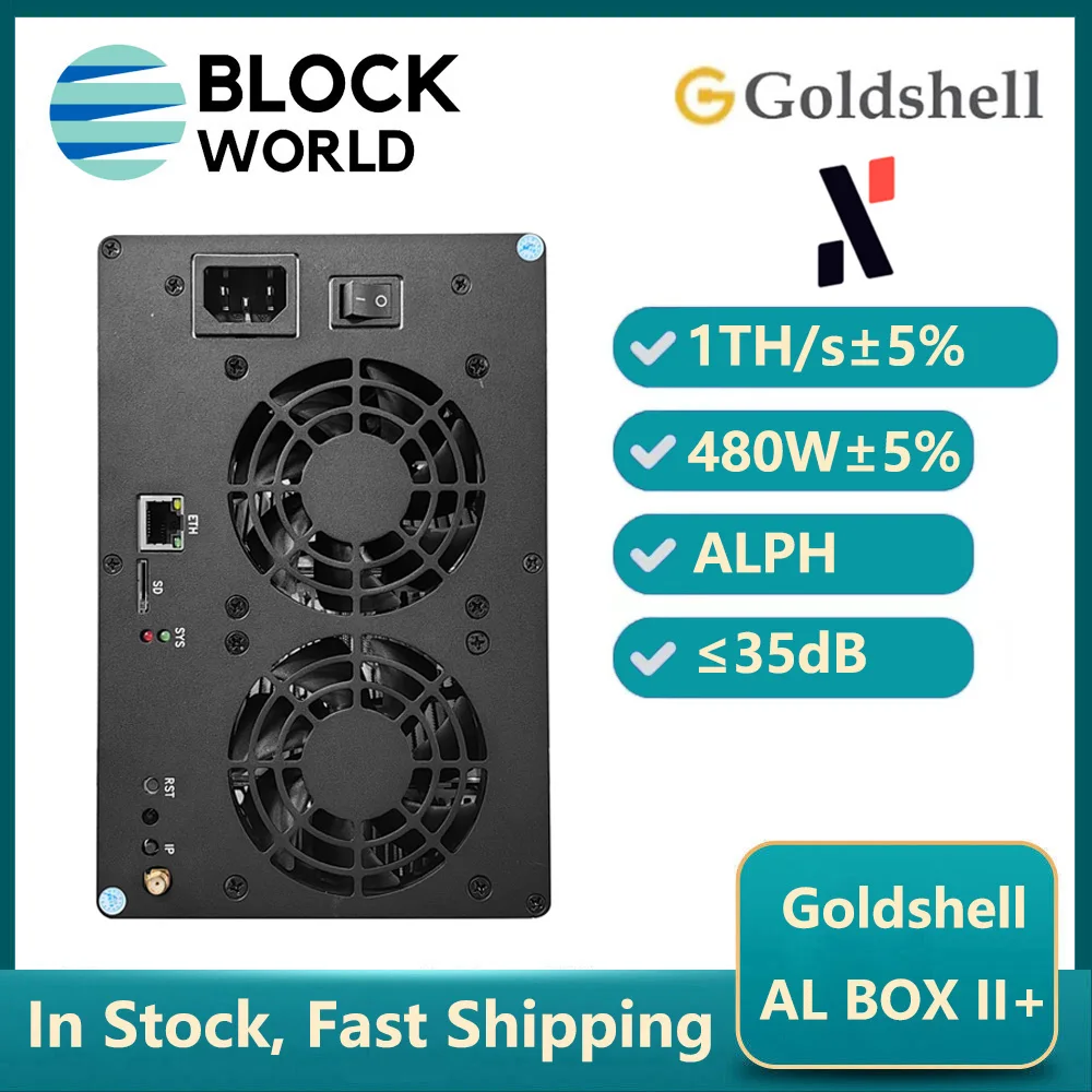 New-Goldshell-AL-Box-II-Plus-1TH-s-480W-ALPH-Miner-AL-BOX-II-720G ...