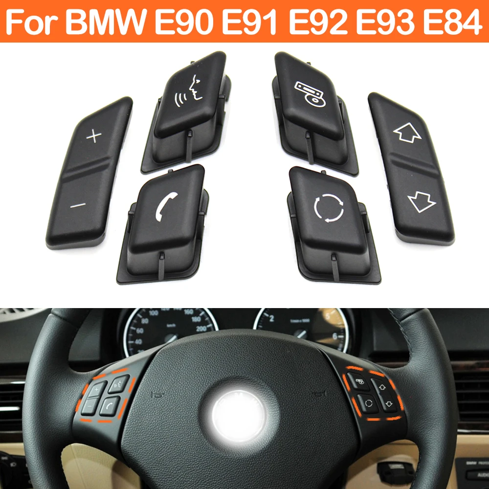 Car-Multi-function-Steering-Wheel-Control-Switch-Cover-Button-Keys-For ...