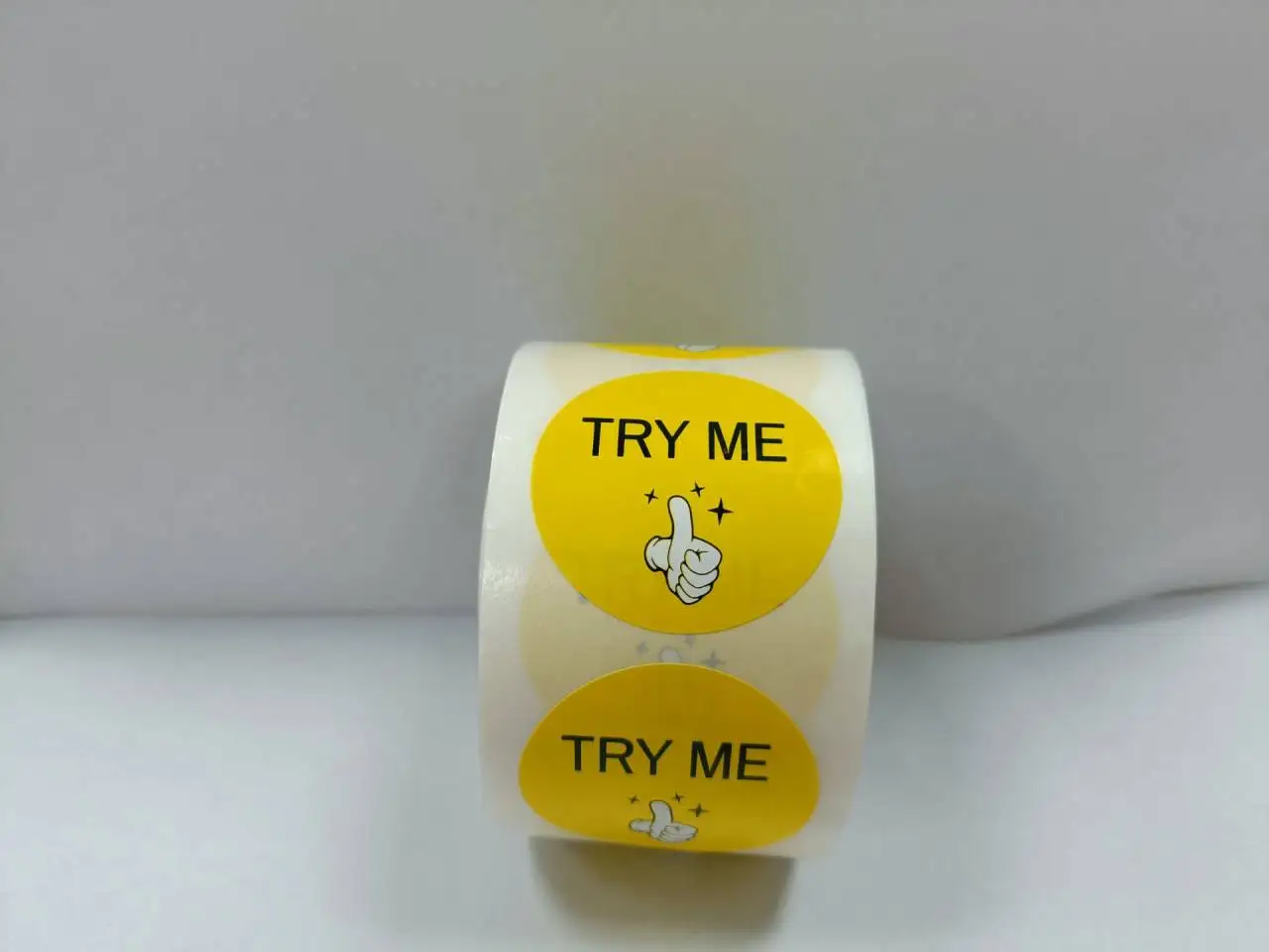 500pcs Try Me Stickers 1.5 Inch Round Retail Store Exhibition Product ...